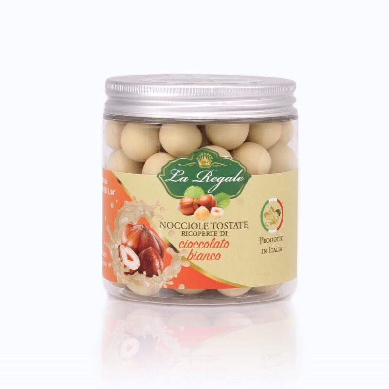 Roasted Hazelnuts Covered with White Chocolate – La Regale – Nocciola ...