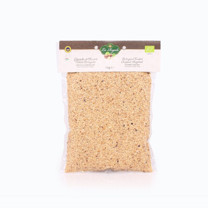 ORGANIC roasted hazelnut grain 1Kg – La Regale – Nocciola Piemonte IGP